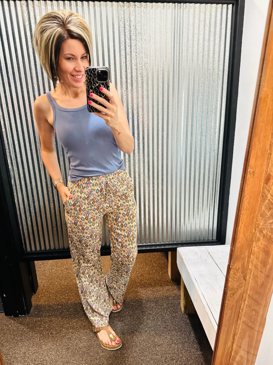 Denim Blue Ribbed Tank – Shop Iowa