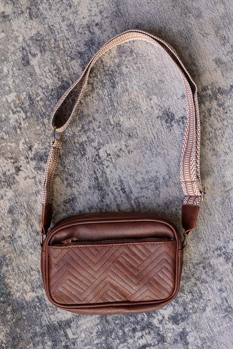 Brown Quilted Crossbody Purse – Shop Iowa