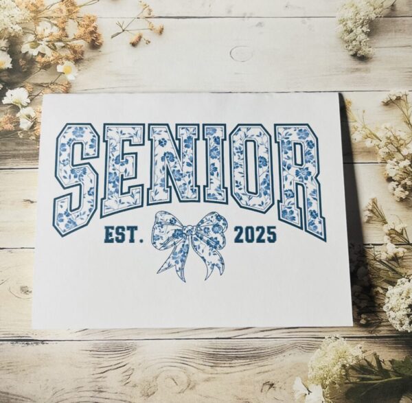 Senior 2025 blue floral card – Shop Iowa