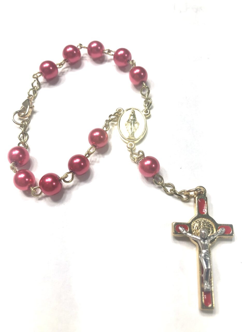 Handmade Red & Gold Color Car Rosary Catholic Gift – Shop Iowa