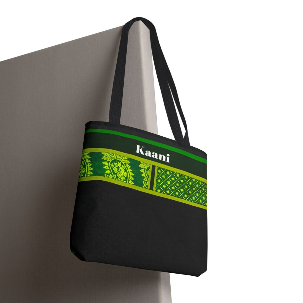 Green Kaani Tote Bag (size 13″x13″) – African Tribal Unique Pattern ...