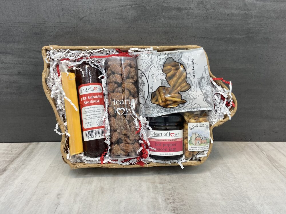Iowa Shaped Gift Basket – Shop Iowa