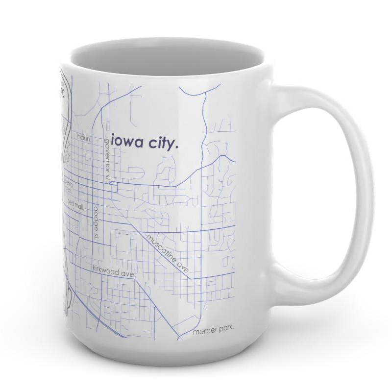 Iowa City Map Ceramic Mug – Shop Iowa