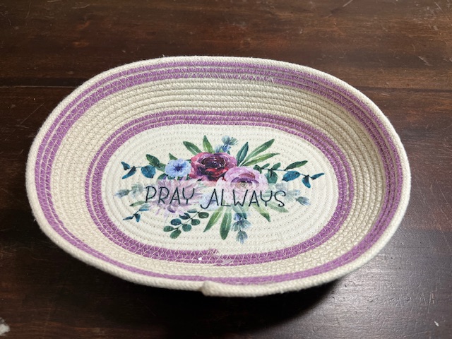 Rope Prayer Basket, Small Oval Prayer Intentions Bowl/Basket – Shop Iowa