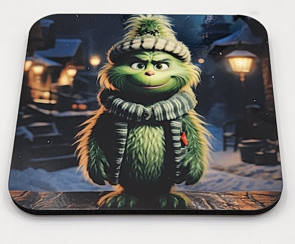 Cute Green Grinch Christmas Holiday Wooden Magnet – Shop Iowa