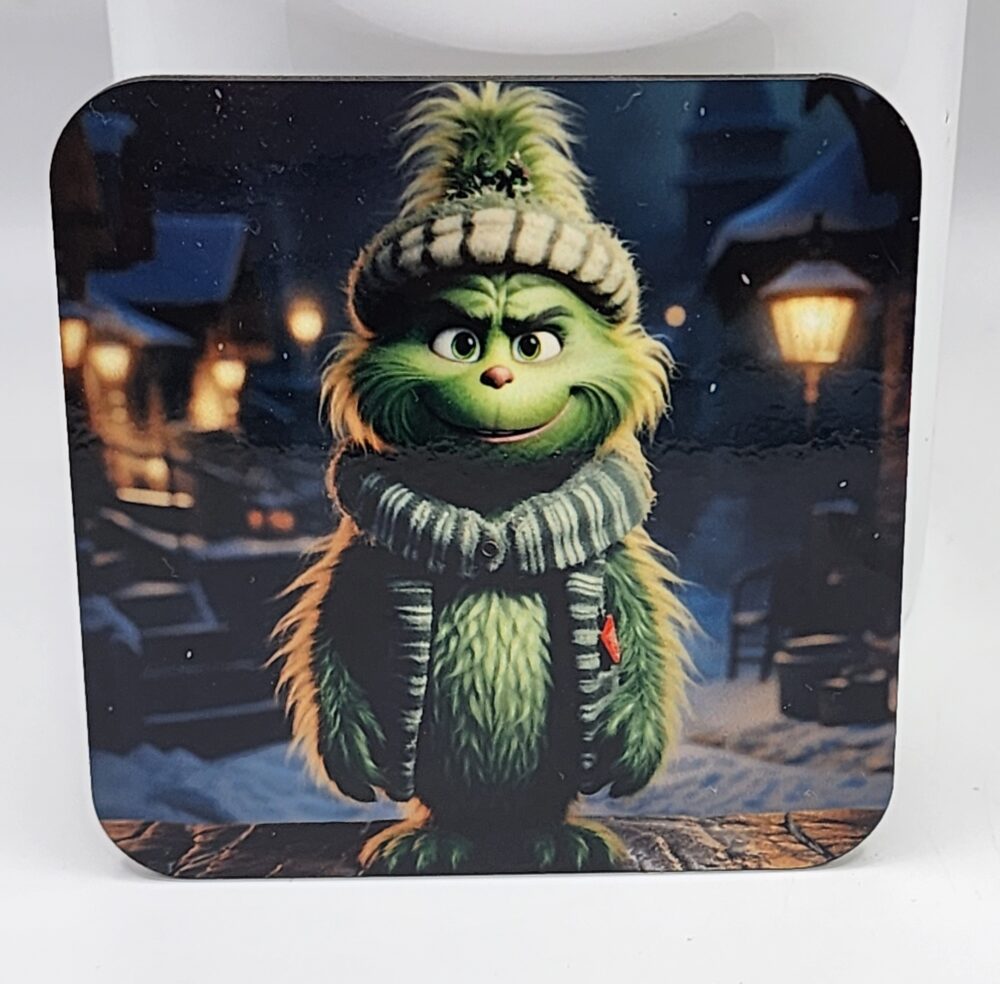 Cute Green Grinch Christmas Holiday Wooden Magnet – Shop Iowa