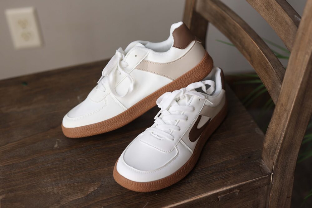 Coffee Color Contrast Sneakers – Shop Iowa