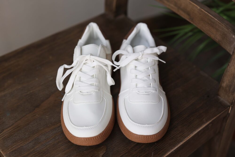 Coffee Color Contrast Sneakers – Shop Iowa
