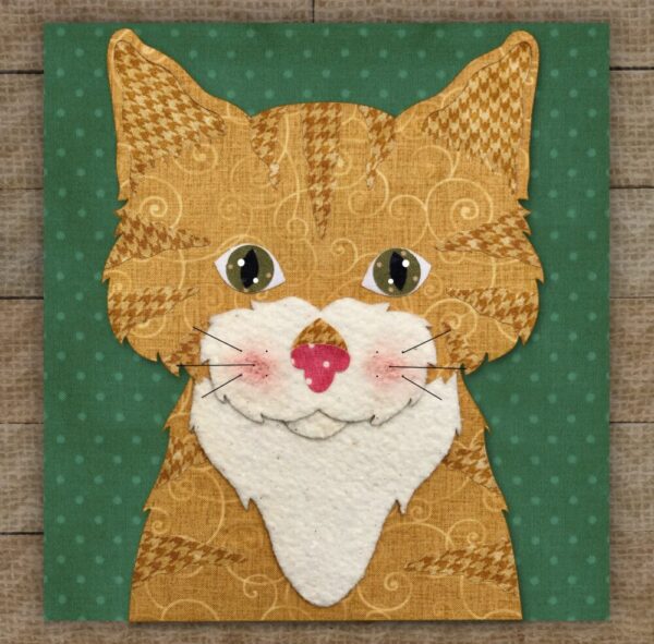 The Whole Country Caboodle: Tiger Cat Precut Fused Applique Kit – Shop Iowa