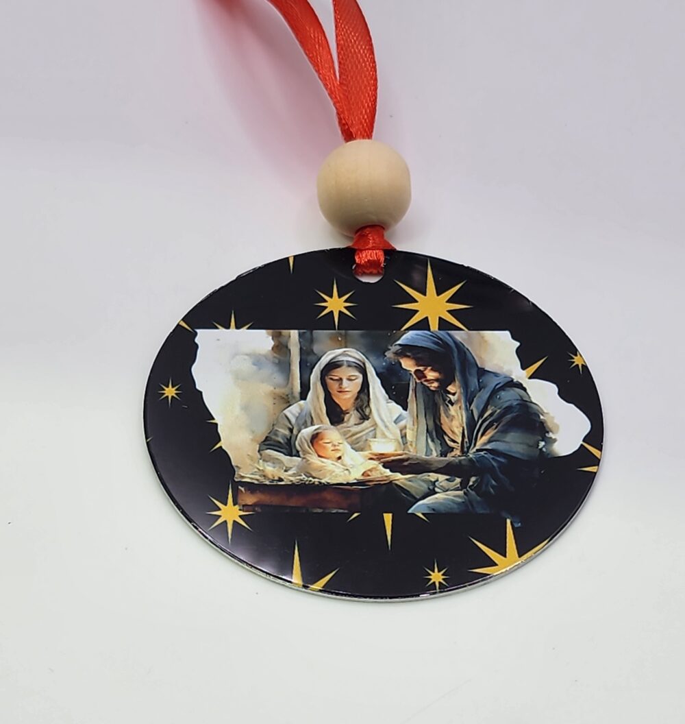 Iowa Nativity Scene Metal Christmas Ornament – Shop Iowa