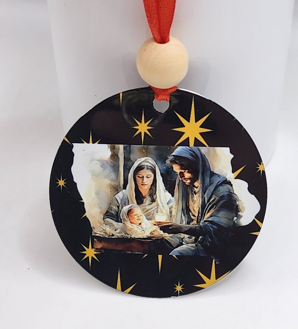 Iowa Nativity Scene Metal Christmas Ornament – Shop Iowa