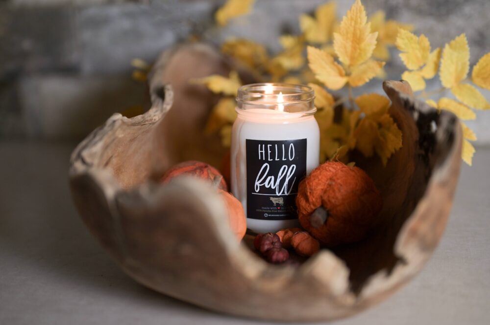 13 oz Mason Jar Candle: Hello Fall – Shop Iowa
