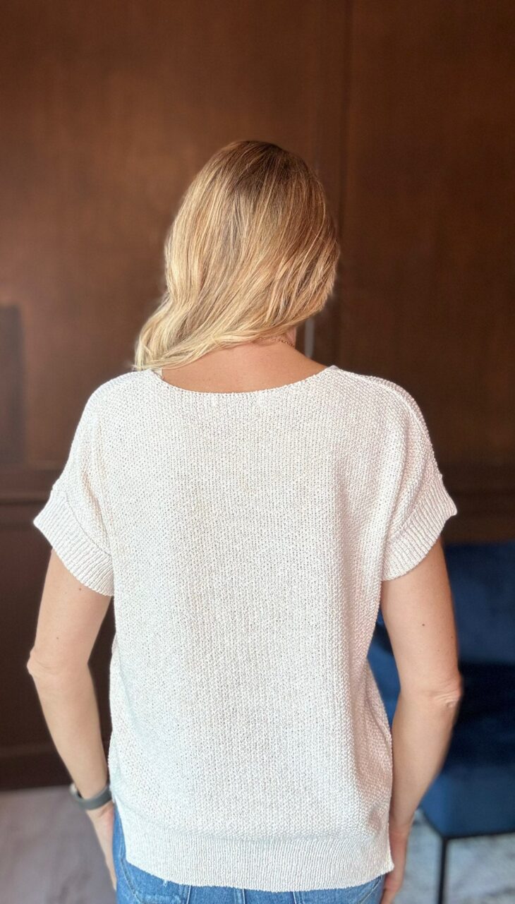 Jenni Center Seam Short Sleeve Sweater – Mix & Match Everyday Knit ...