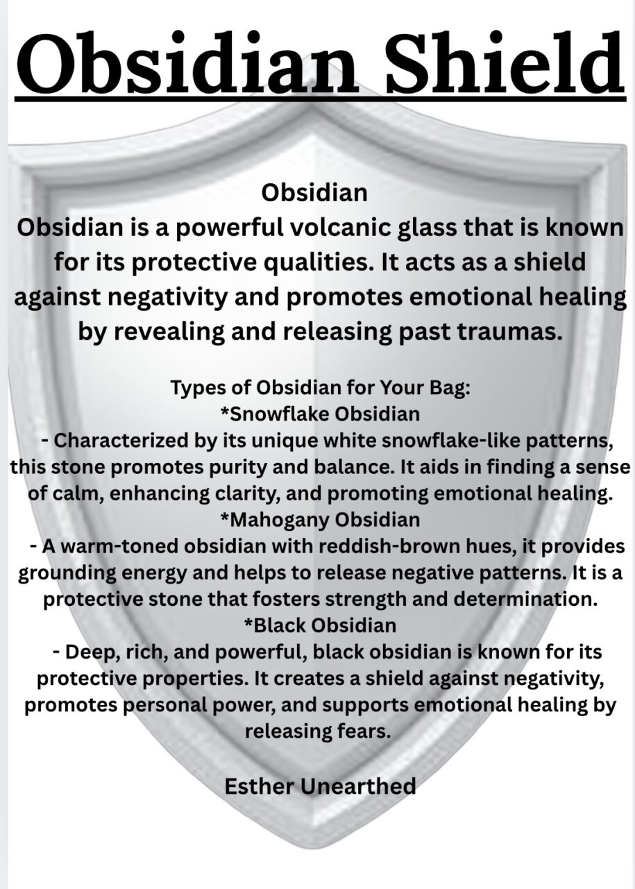 Obsidian Shield Crystal Kit – Shop Iowa