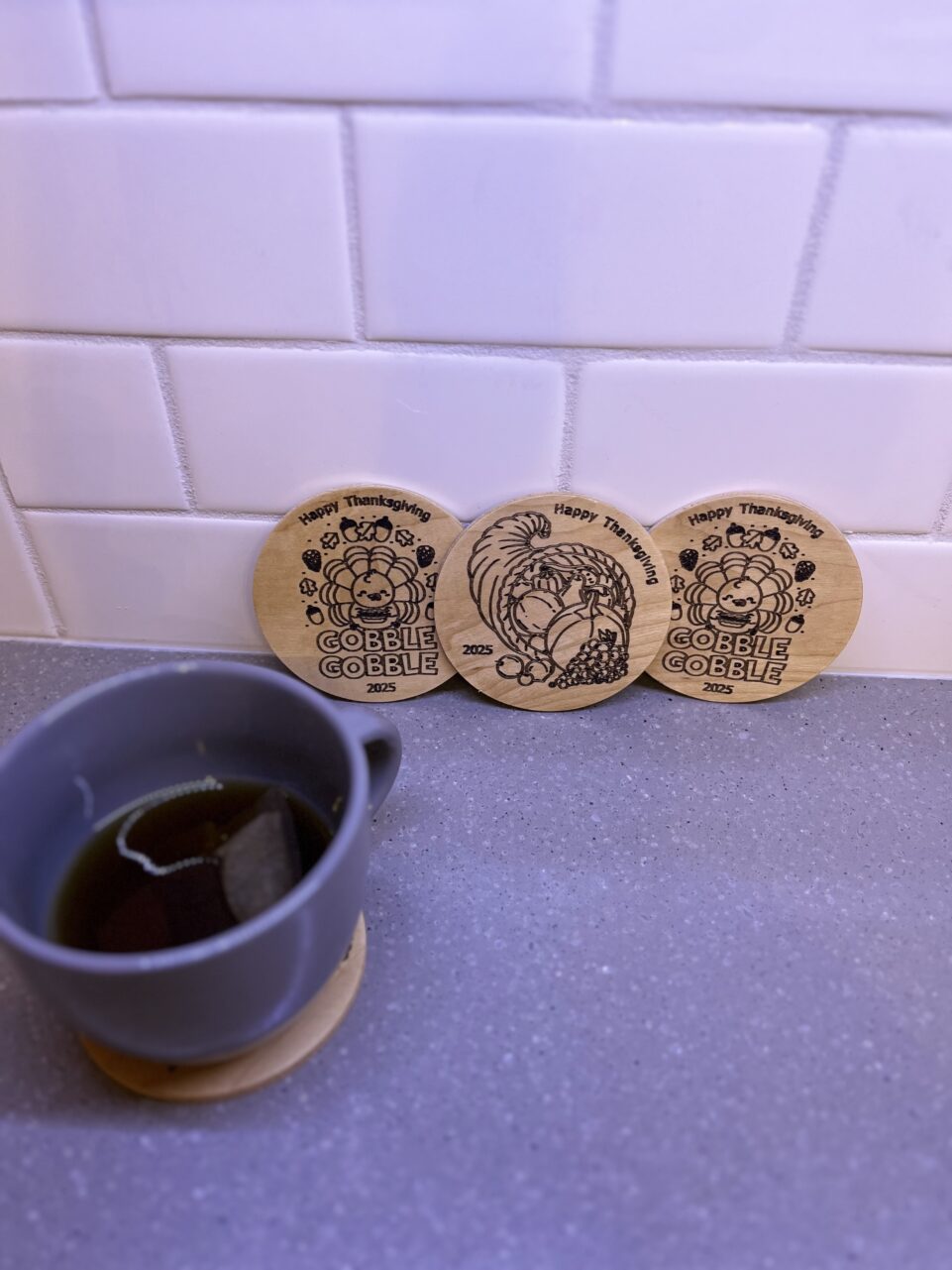 Thanksgiving coasters, set of 4 – Shop Iowa