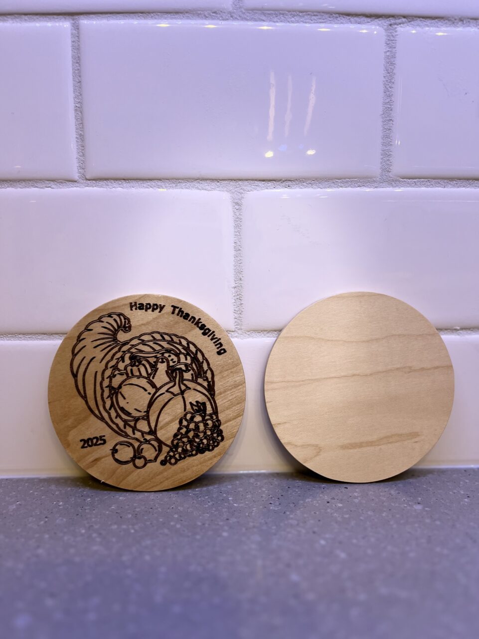 Thanksgiving coasters, set of 4 – Shop Iowa